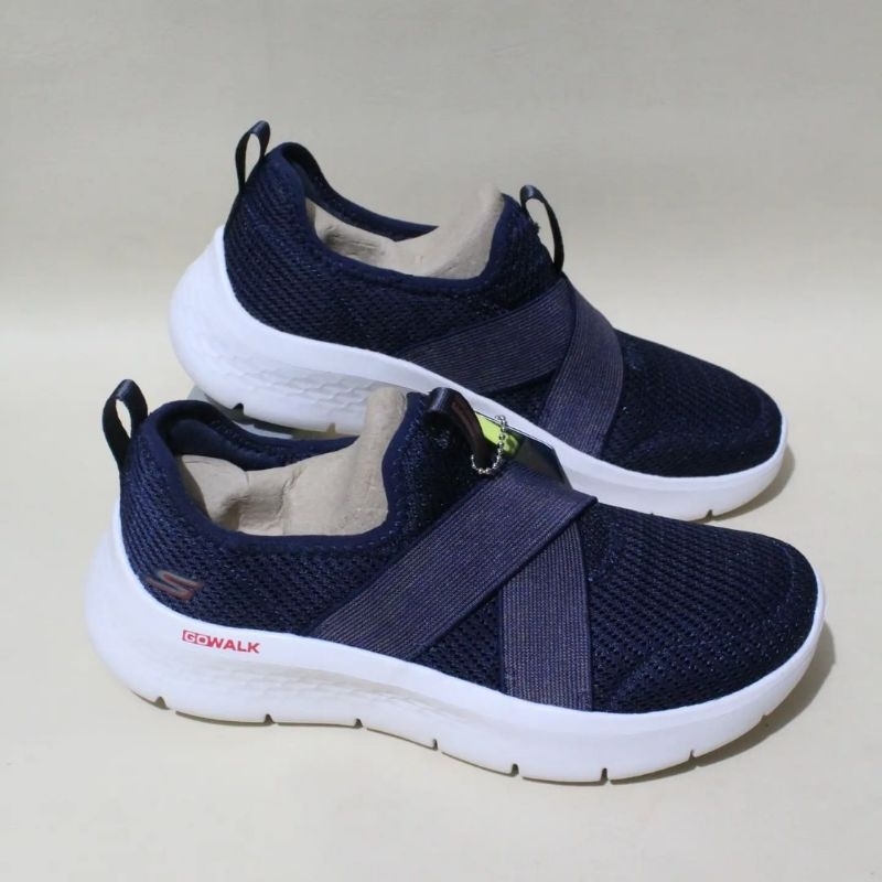 Jual SKECHERS GO WALK FLEX - LILLY ( 124958/NVRD ) | Shopee Indonesia