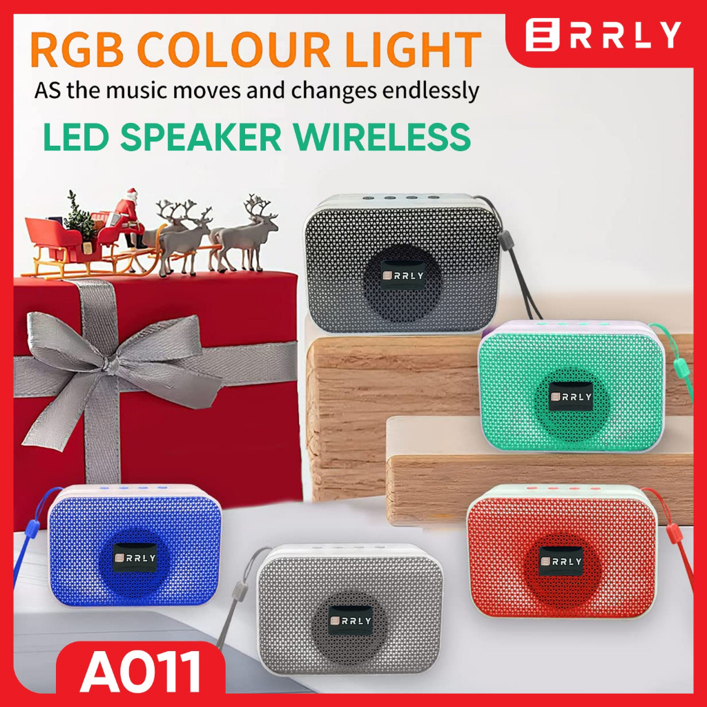 Jual ERRLY A011 Speaker Bluetooth Wireless LED RGB Speker Portable TWS 2 IN 1 + Stand Hp ...