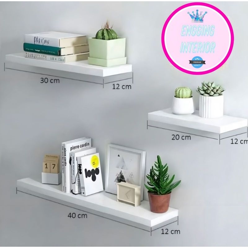 Jual rak dinding ambalan serbaguna 20 30 40 lebar 12 cm minimalis ...