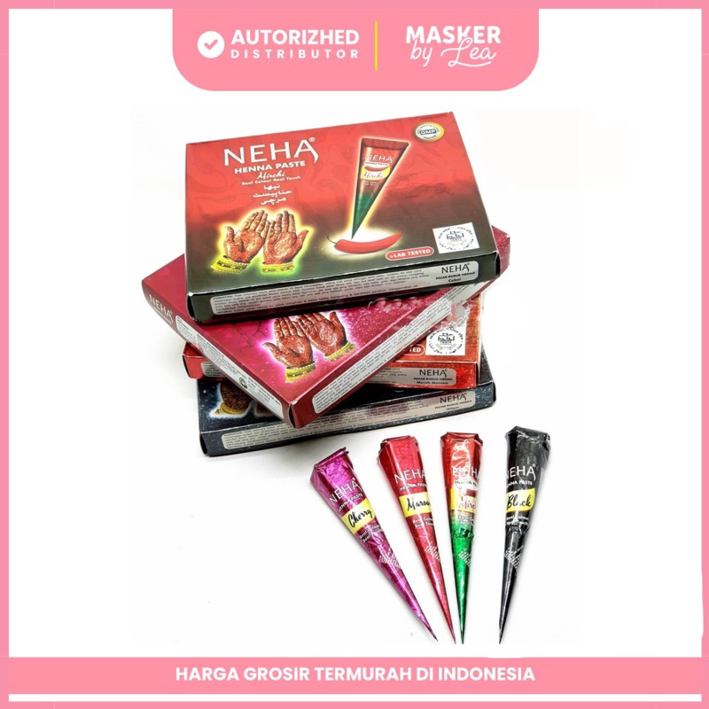Jual HENNA NEHA CONE ( BPOM ) Tatoo India / Hena Wedding / Tato Hena ...