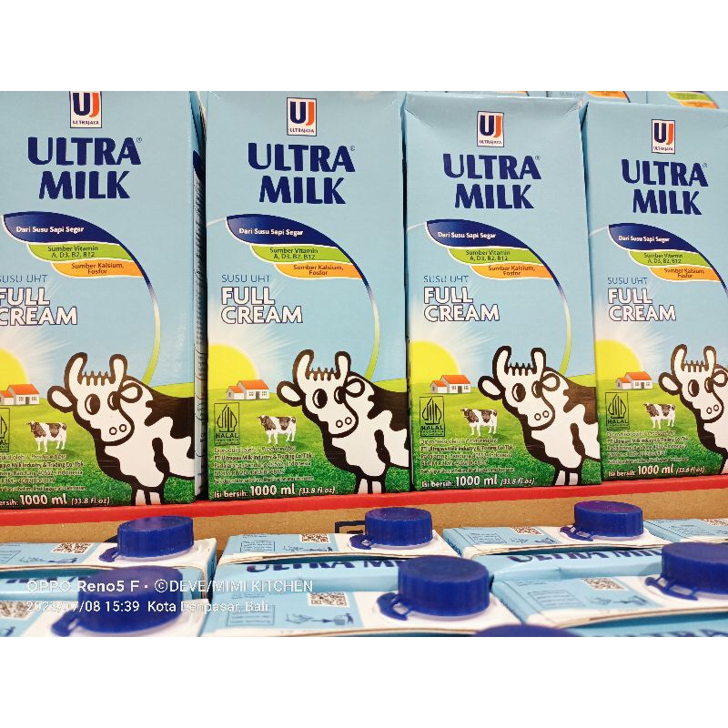 Jual SUSU ULTRA FULL CREAM 1 LITER SUSU UHT | Shopee Indonesia