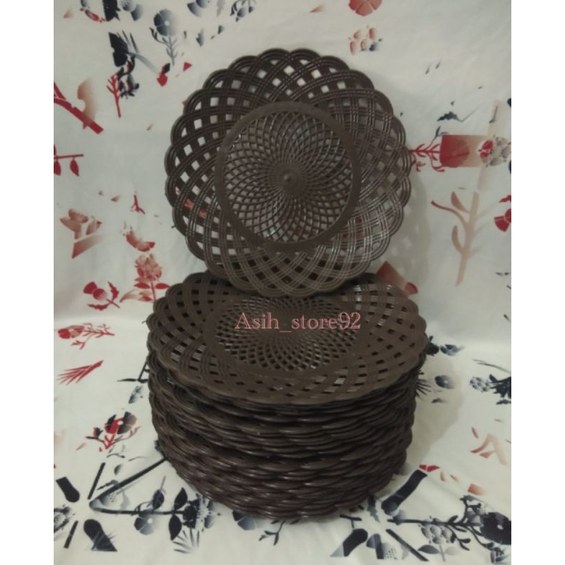 Jual Piring Rotan Plastik PAKET 3 LUSIN 36 PCS | Shopee Indonesia