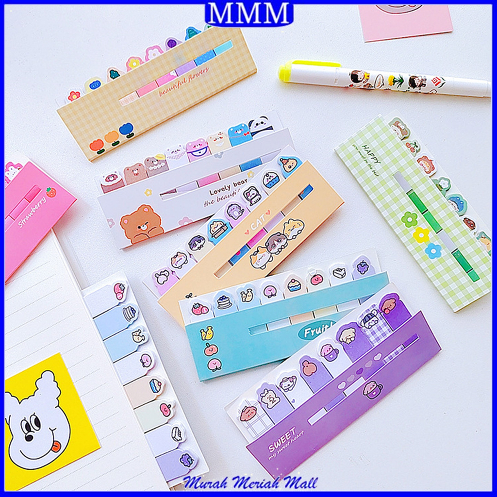 Jual MMM Kertas Tempel Karakter 8IN1 Tempelan Memo Kertas Catatan 120 ...