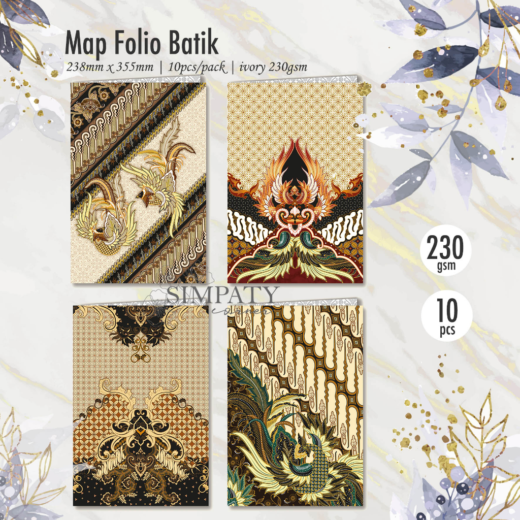 Jual Stopmap / Map kertas / Stop Map folio batik Simpaty | Shopee Indonesia