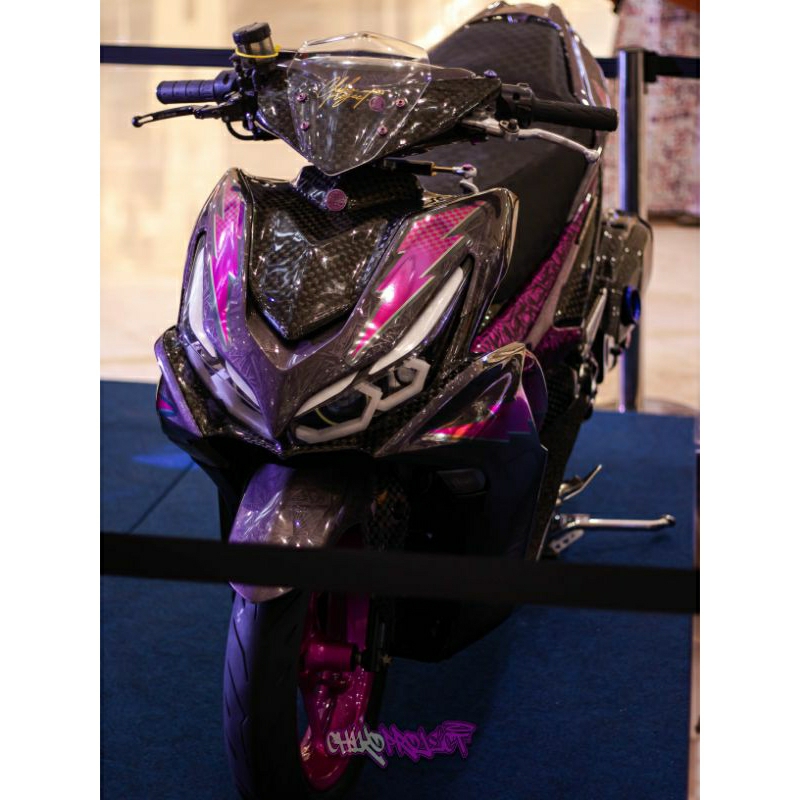 Jual VELG AEROX NEW ORIGINAL REPAINT MAGENTA | Shopee Indonesia