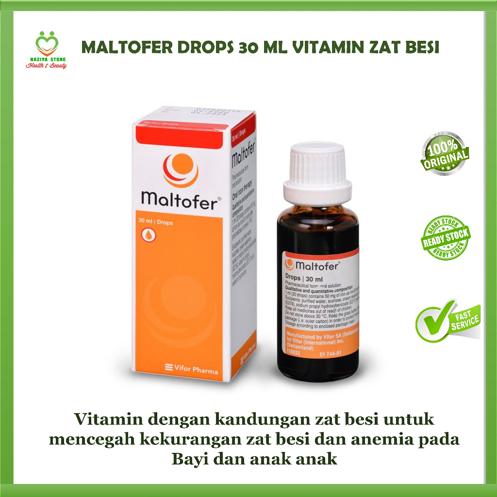 Jual MALTOFER DROPS BAYI 30 ML Obat Tetes Pencegah Anemia Zat Besi ...