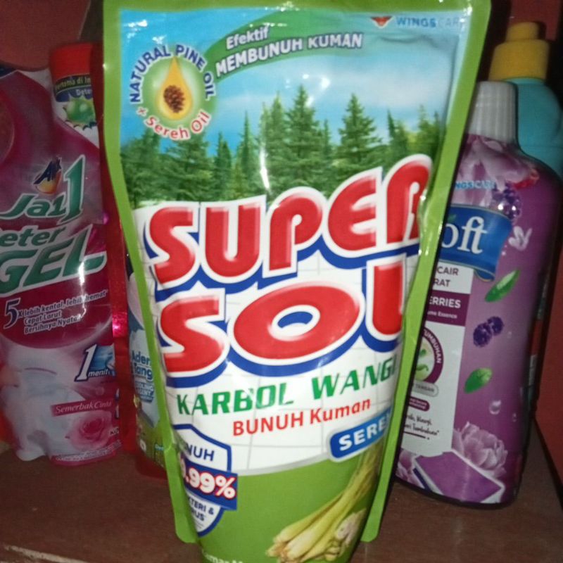 Jual Supersol Super sol Karbol wangi sereh 750ml | Shopee Indonesia