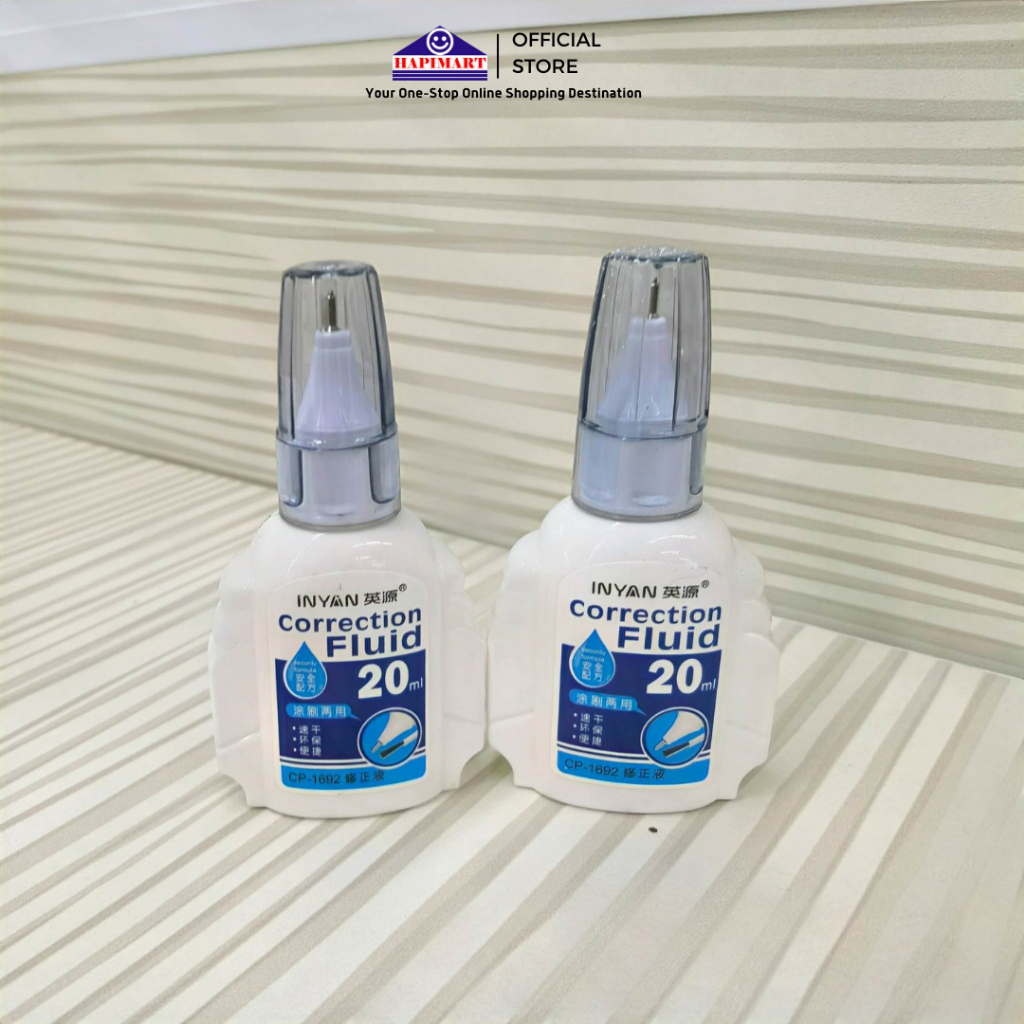 Jual Tip Ex Cair Inyan Correction Fluid Pen/Tip-ex Kertas Satuan 20ML | Shopee Indonesia