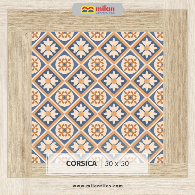 Jual MilanTiles - MILAN Corsica 50x50 Keramik Lantai Motif Dekoratif 1 ...