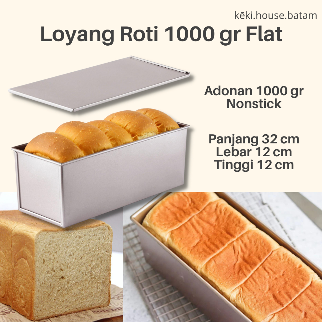 Jual Chefmade Toast Box / Loyang Roti Persegi Panjang motif Flat Adonan ...