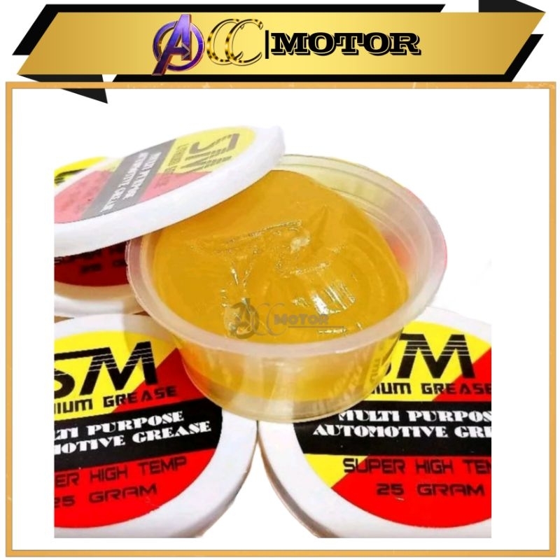 Jual STEMPET GREASE LITHIUM 25GRAM SM SUPER HIGH TEMP TAHAN GESEKAN ...