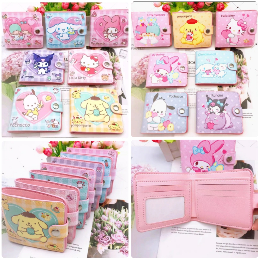 Jual Dompet Lipat Anak Sanrio Hello Kitty My Melody LTS Kuromi ...