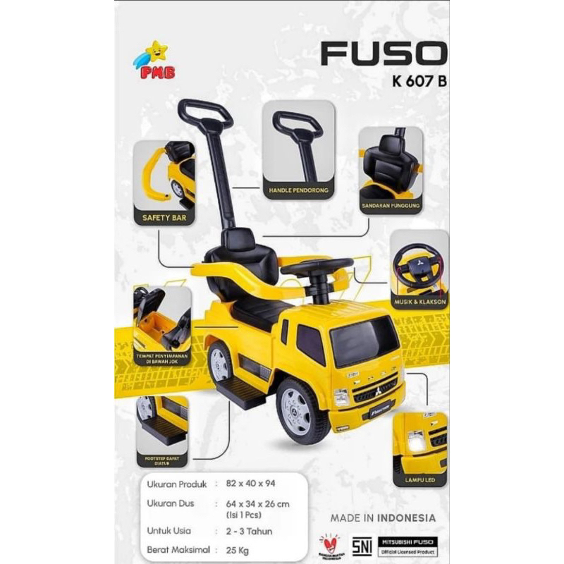 Jual SUPER JUMBO RIDE ON MOBIL MOBILAN TRUK FUSO DORONGAN RODA BESAR ...