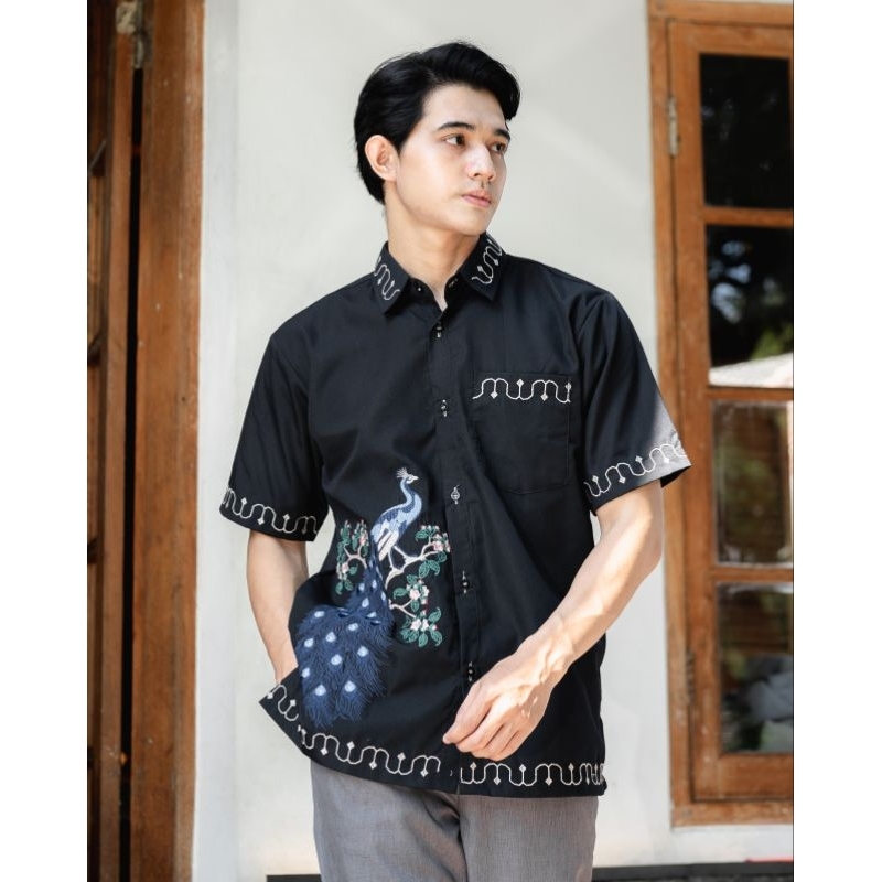 Jual Kemeja Bordir Pria NUC.ID Bani 01 (Hitam) | Shopee Indonesia