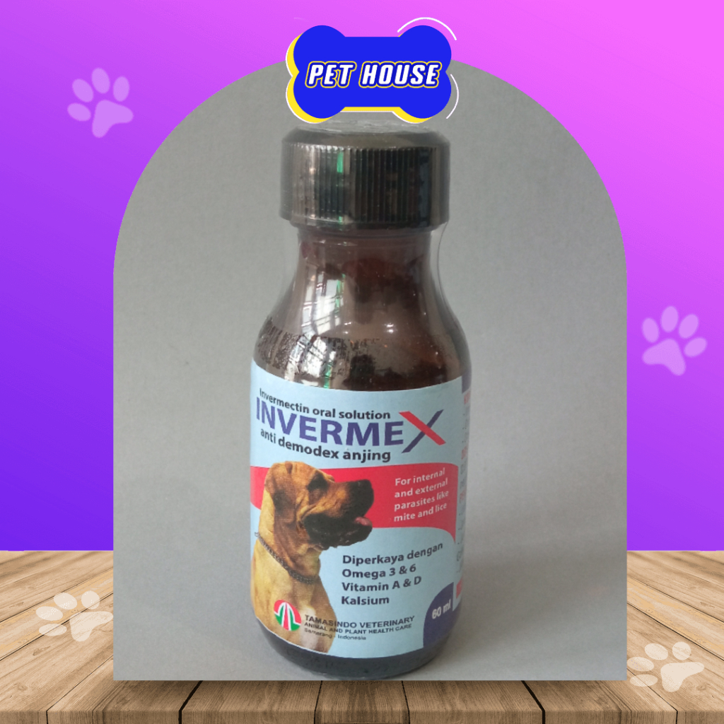 Jual INVERMEX DOG 60ML - OBAT ORAL ANTI DEMODEX ANJING - ANTI KUTU ...