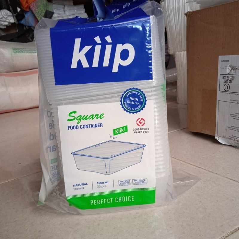 Jual Thinwall 1000 Square Food Container isi 25 perslop | Shopee Indonesia