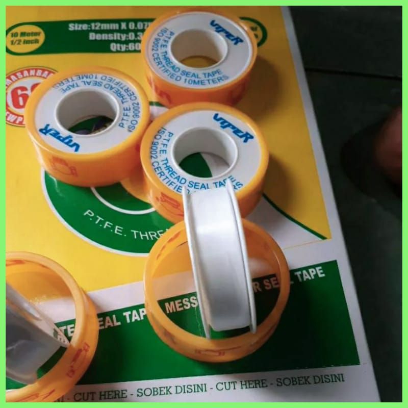 Jual Seal Tape / Isolasi Kran / Selotip Kran / Solasi / Siltip Pipa ...