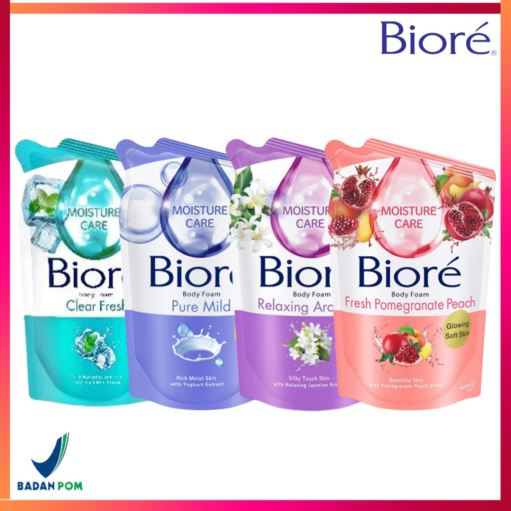 Jual Biore Body Foam / Biore Sabun Mandi Cair ( 100ml Botol / 250ml ...