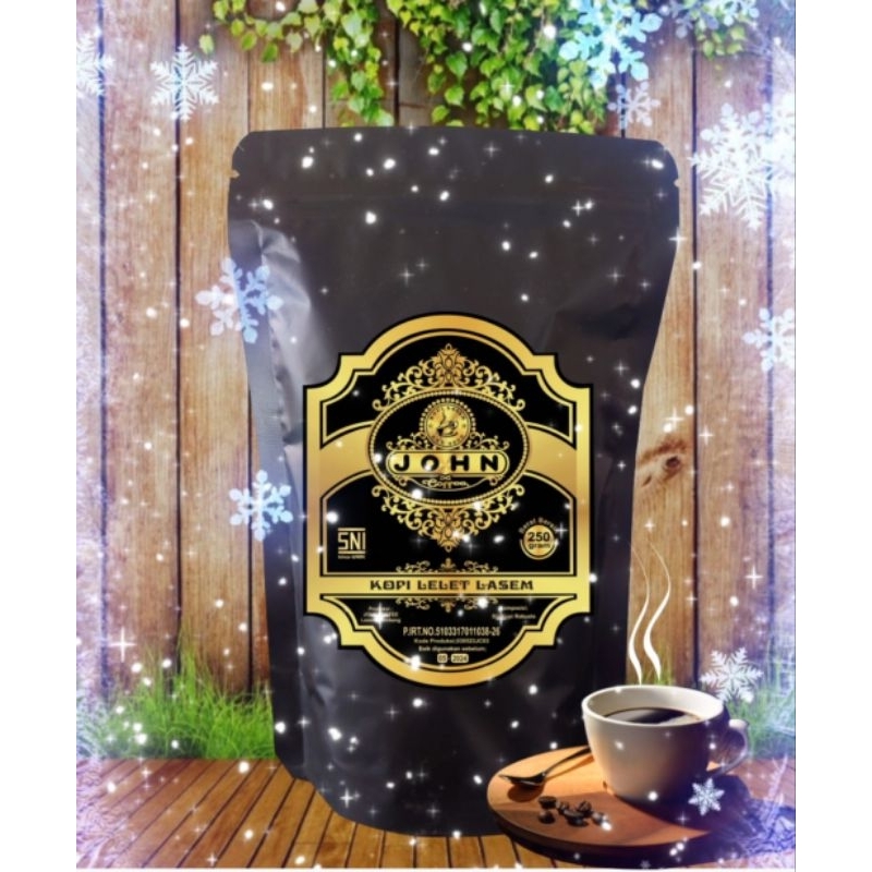 Jual Kopi Lelet Lasem Legendaris /John Coffee 250gr/Kopi Hitam Pekat ...