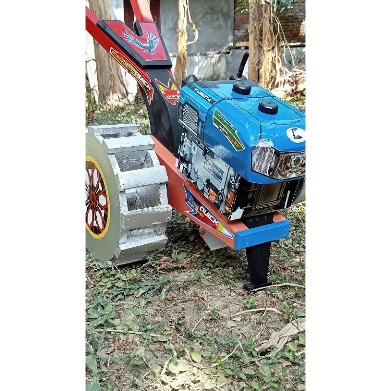 Jual miniatur mainan anak edukasi traktor KUBOTA ,QUICK bajak sawah ...