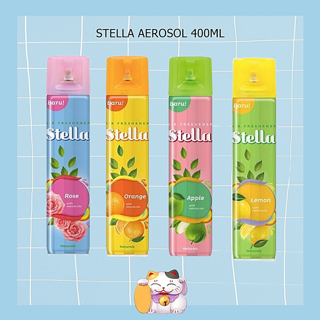 Jual Stella Air Freshener Spray Aerosol 400ml / Stela Pengharum Ruangan ...