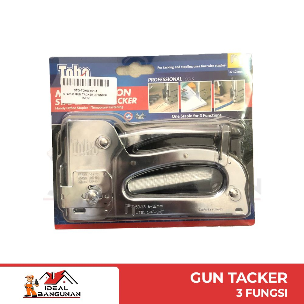 Jual [READY] STAPLE GUN TACKER 3 FUNGSI TOHO | STAPLES KAYU ATAU KURSI ...