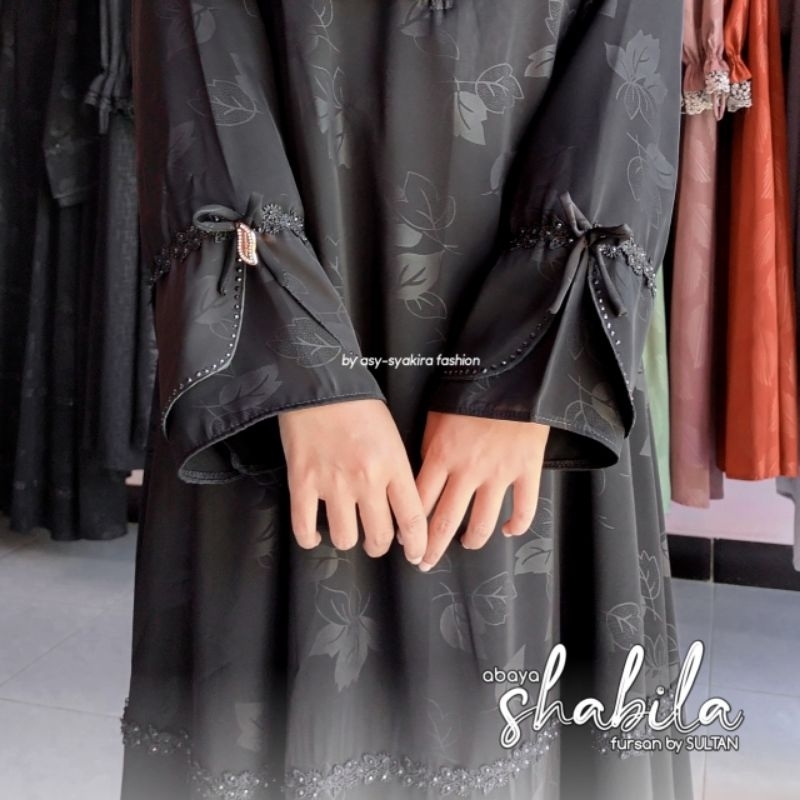 Jual ABAYA SHABILA - GAMIS EMBOS HITAM FURSAN BY SULTAN ASY-SYAKIRA ...