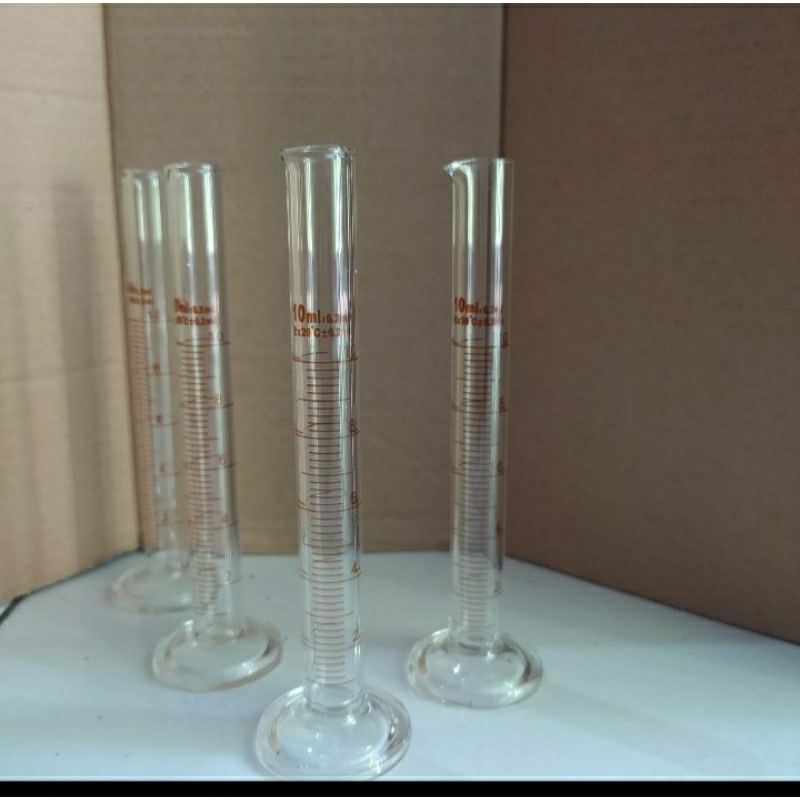 Jual Gelas Ukur Kaca 10ML. Measuring Cylinder 10 ML. Gelas Ukur 10ml ...