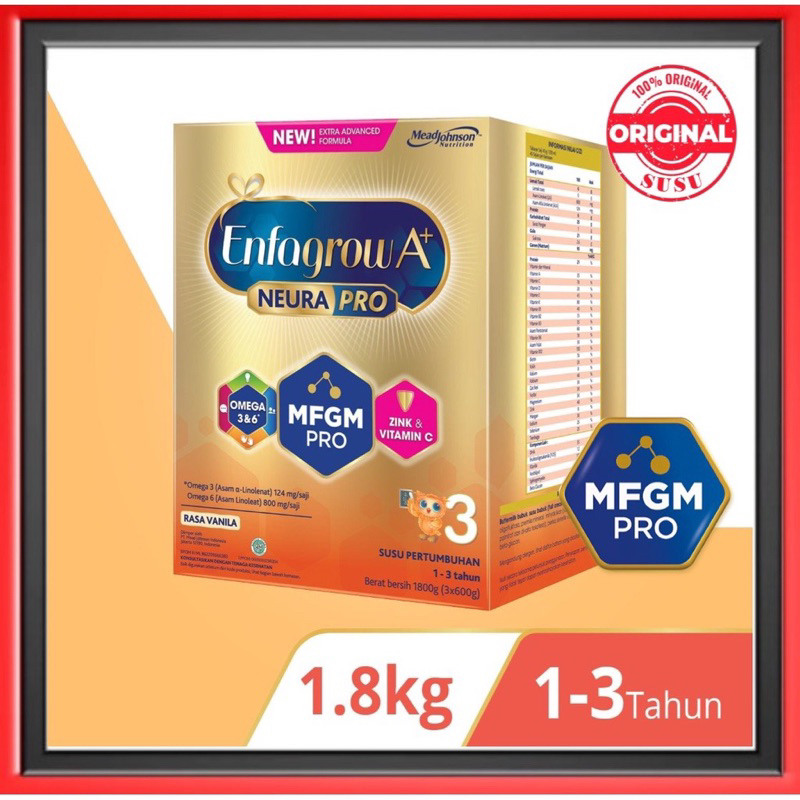 Jual SUSU FORMUla- BAYI BALITA ANAK ENFAGROW PLUS 1-3TAHUN TAHAP 3 ...