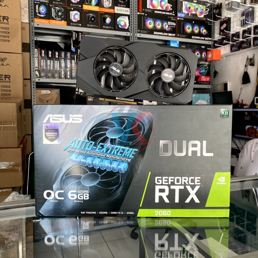 Jual VGA Asus Dual Evo RTX 2060 6GB DDR6 192 Bit Nvidia Geforce RTX2060 ...