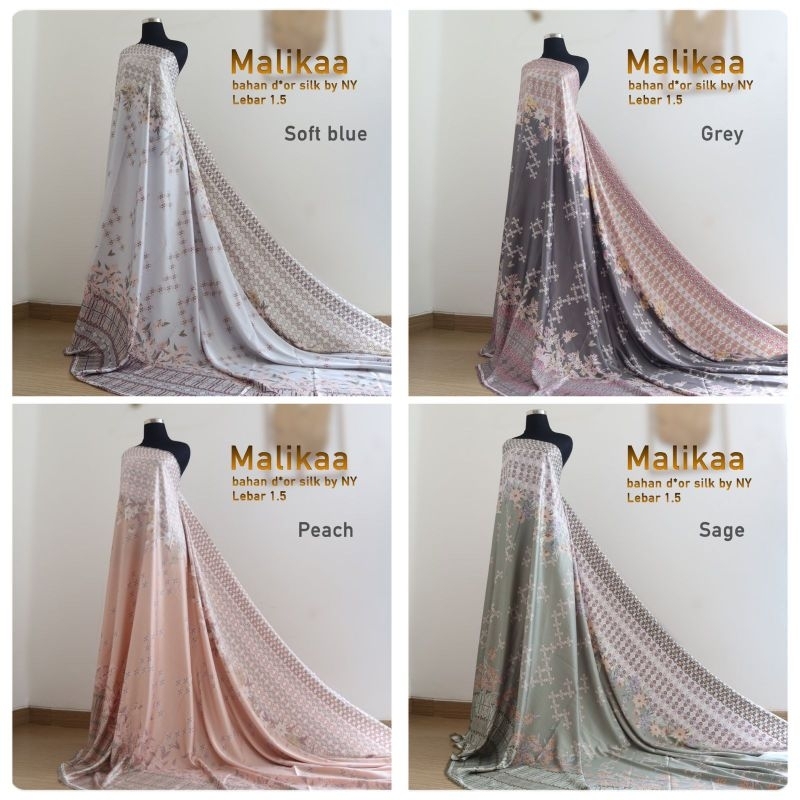 Jual Motif Malikaa | kain bahan d*or silk by NY | Shopee Indonesia
