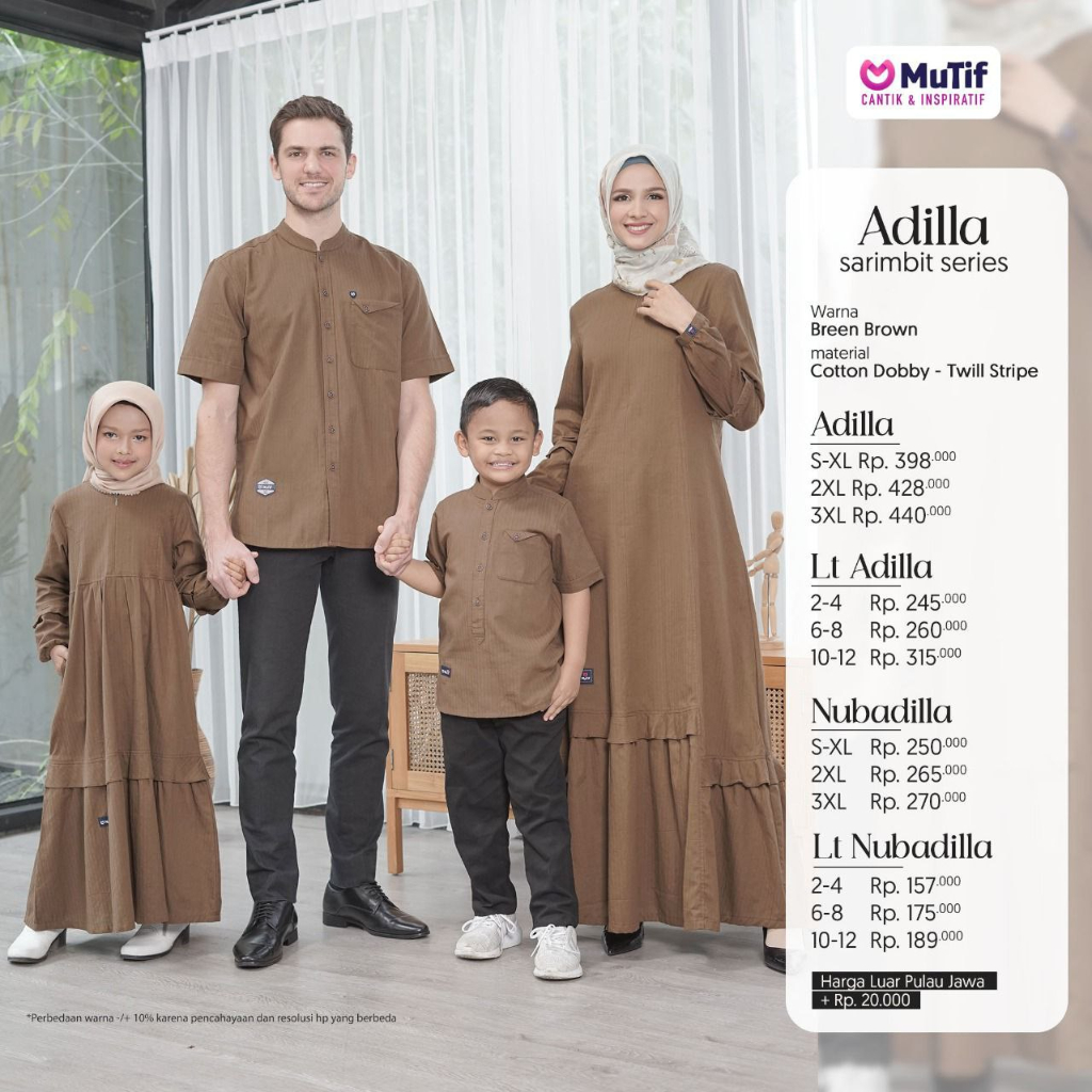 Jual MUTIF | Adilla Breen Brown | Nubadilla Breen Brown | Family Series ...