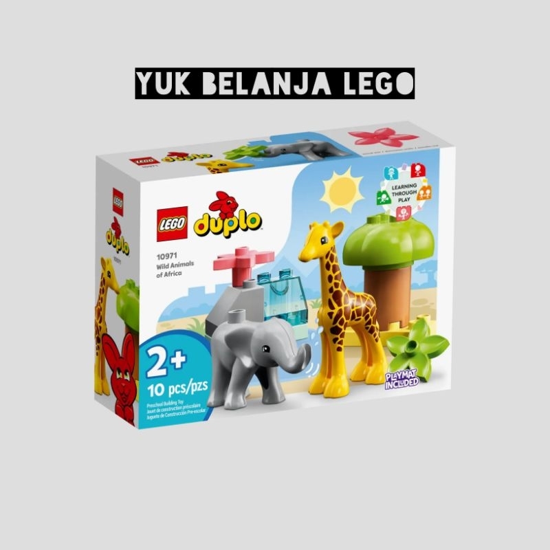 Jual LEGO DUPLO 10971 Wild Animals of Africa (10 pieces) | Shopee Indonesia