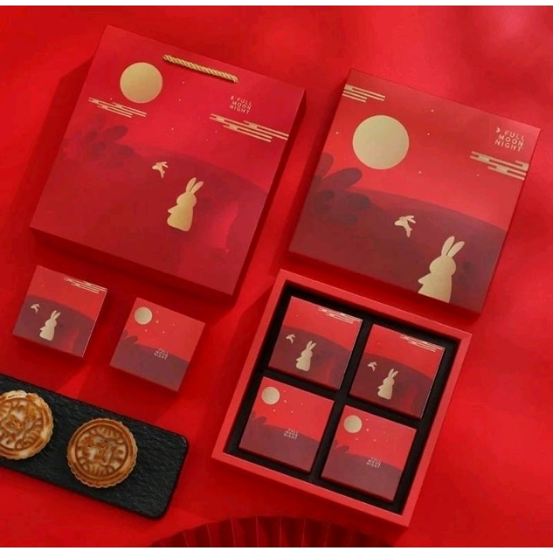 Jual Box mooncake 100-125gr 8.5 isi 4 (1pack isi 5set) | Shopee Indonesia