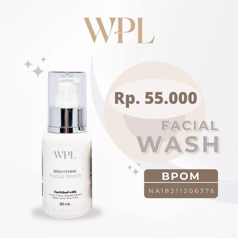 Jual WPL FACIAL WASH Pembelian4Face Wash Free Pouch Random EXP JANUARI ...