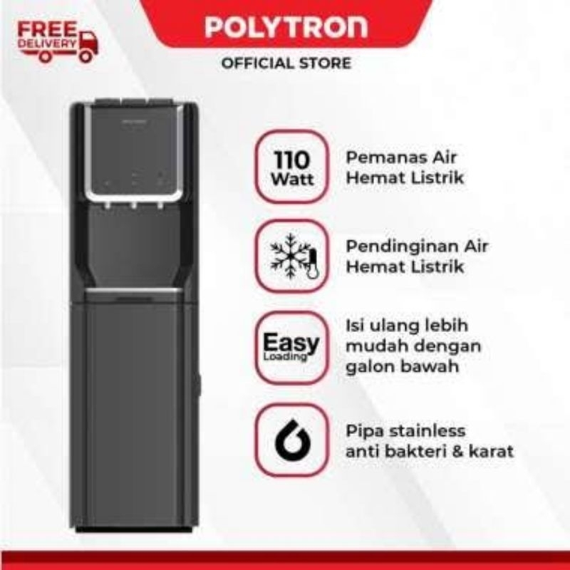 Jual Dispenser Polytron PWC 615 X Kompresor Low watt | Shopee Indonesia