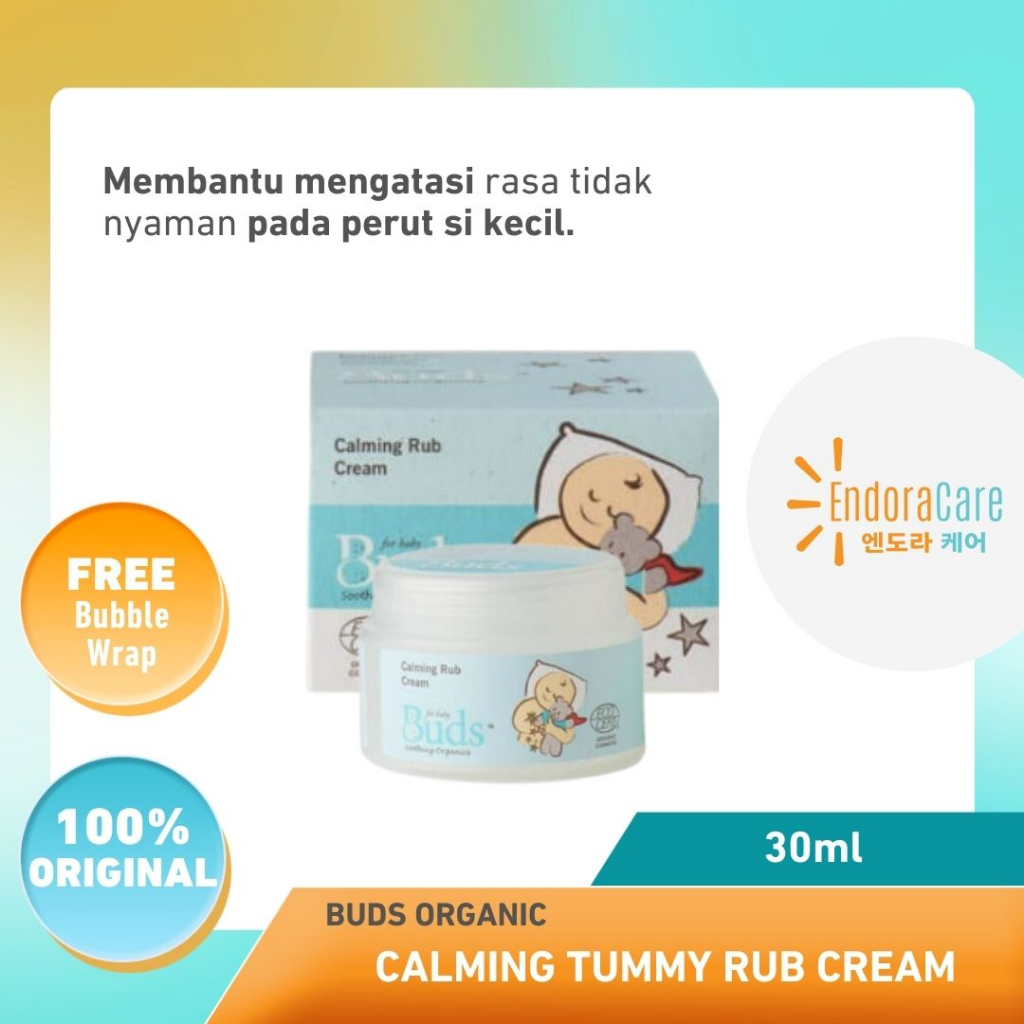 Jual Buds Organic Calming Tummy Rub Cream 30 ml | Shopee Indonesia