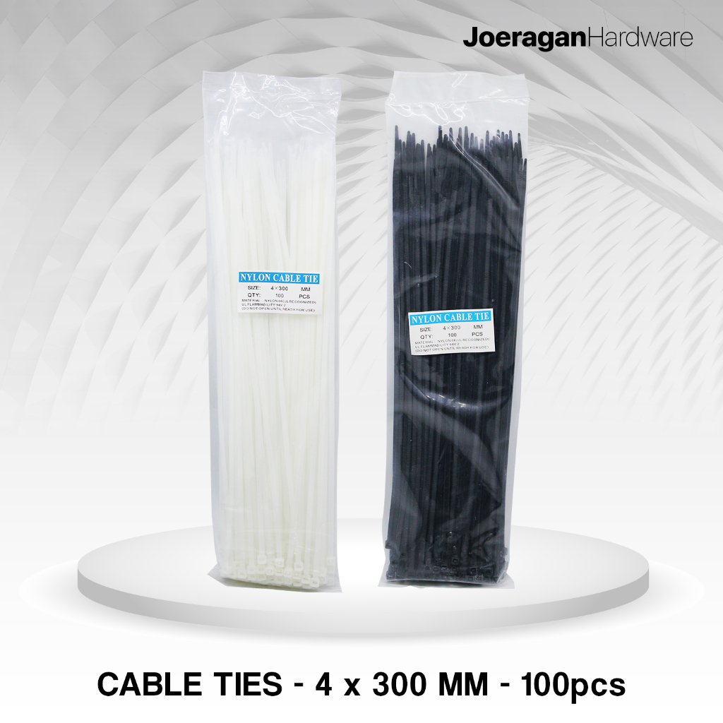 Jual Kabel Ties 4x300mm isi 100pcs Nylon Cable Tie Besar 30cm Insulock Tis 30 cm 4 x 300 mm ...