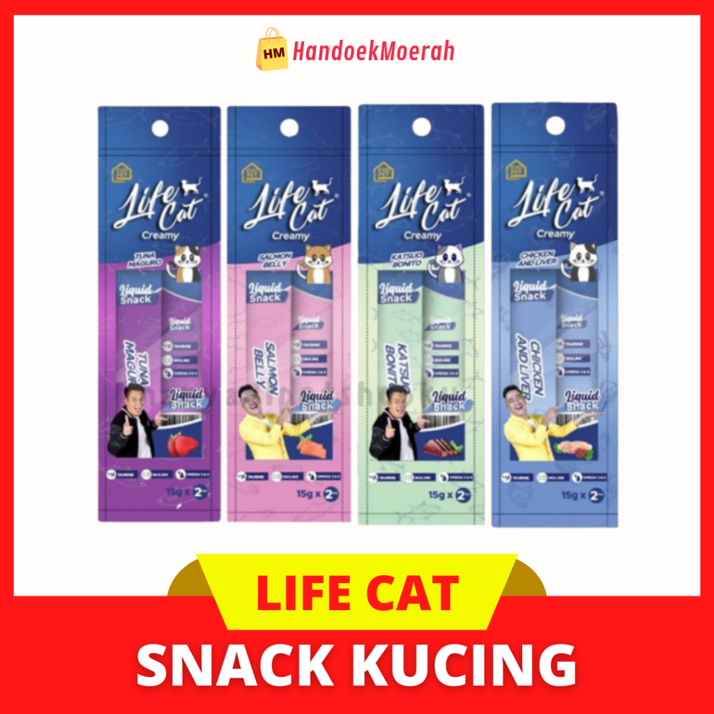 Jual ECERAN LIFE CAT CREAMY Snack Kucing / Cemilan Liquid / Cat Food ...