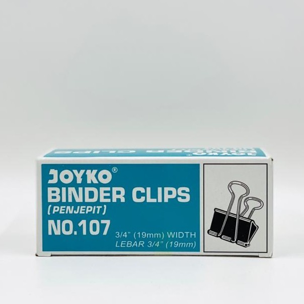 Jual Binder Clips / Penjepit kertas No 107 Joyko | Shopee Indonesia Jual Binder Clips / Penjepit kertas No 107 Joyko | Shopee Indonesia