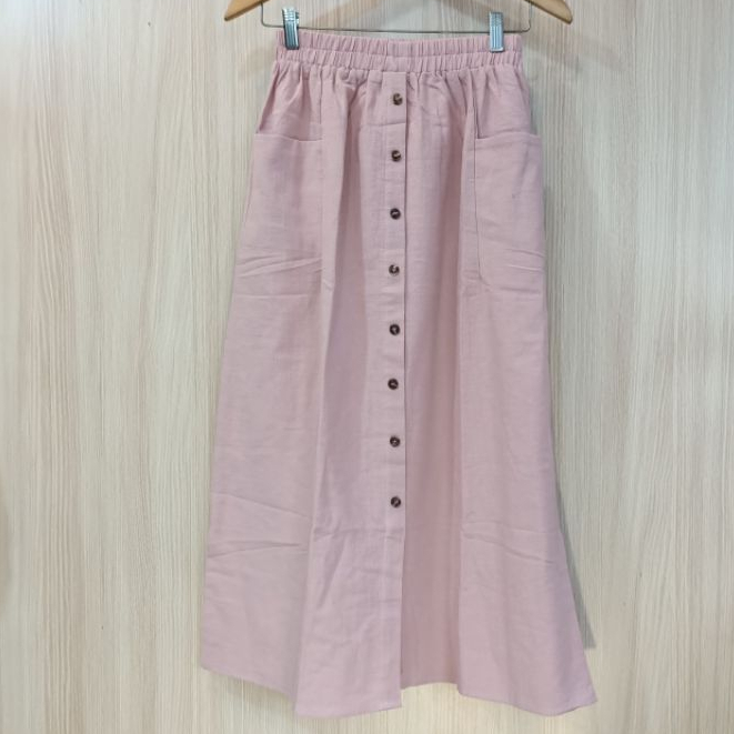 Jual ROK LINEN PANJANG PREMIUM / ROK PANJANG WANITA | Shopee Indonesia