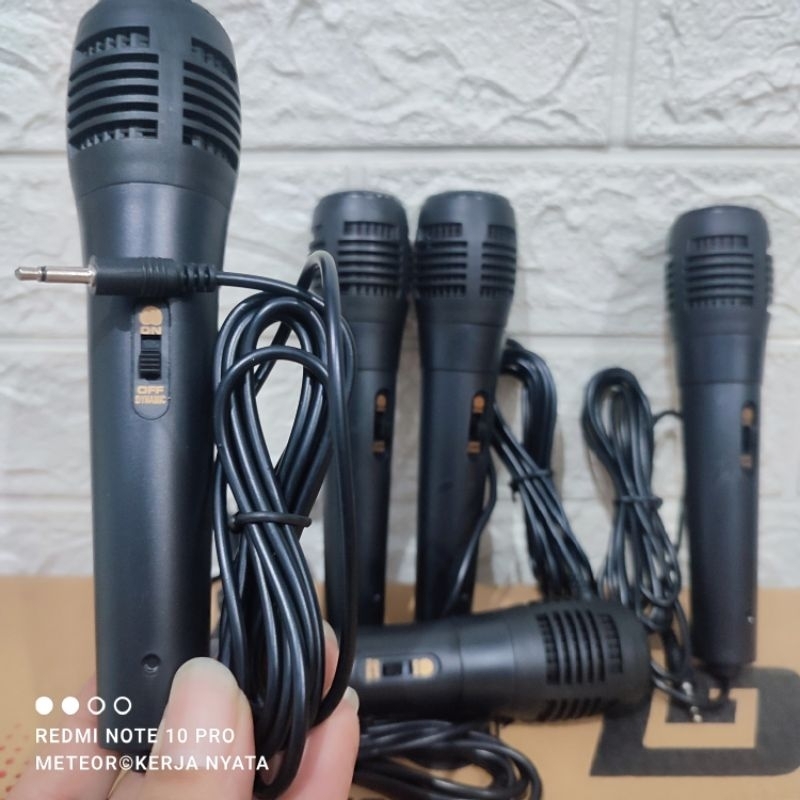 Jual KARAOKE MICROPHONE KABEL COLOKAN JACK 3.5 MM | Shopee Indonesia