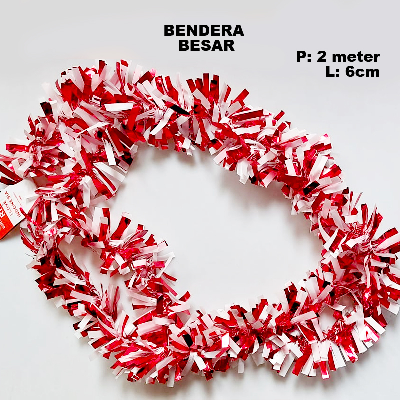 Jual Slinger Merah Putih/Slinger Rumbai Dekorasi/Slinger DIrgahayu ...