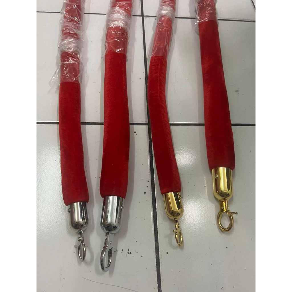 Jual Tali Bludru Pembatas Tiang Antrian | Shopee Indonesia