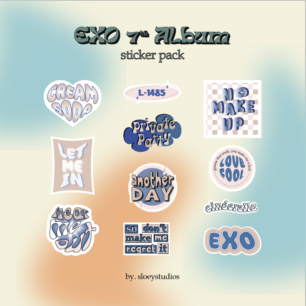 Jual EXO Stiker Set (Special 7th Album) | Shopee Indonesia
