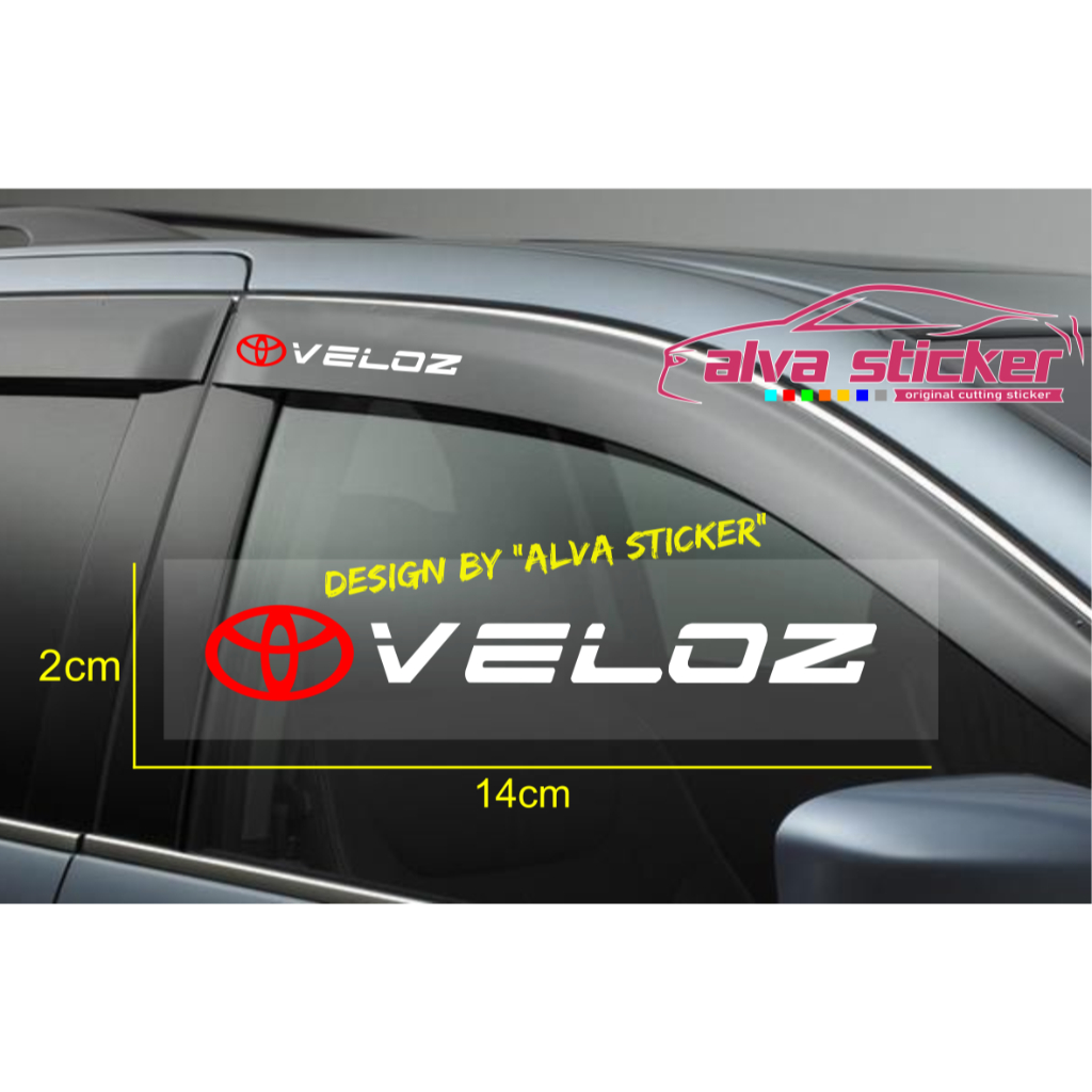Jual best stiker veloz cutting sticker talang air mobil toyota veloz ...