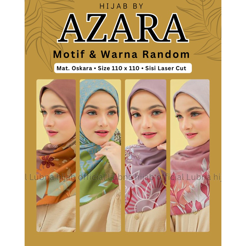 Jual [Seri 2025] Kerudung Jilbab Hijab AZARA MOTIF LC OSKARA / SAYANG ...
