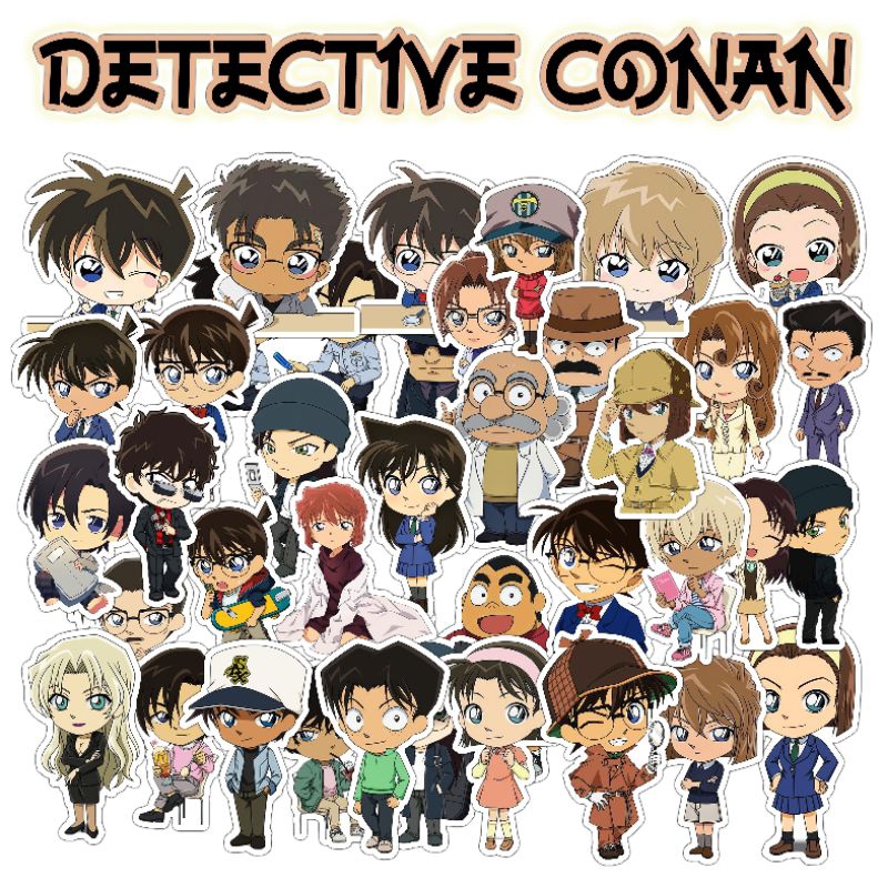 Jual Stiker Detective Conan isi -/+ 35 pcs / Stiker Anime / Stiker ...