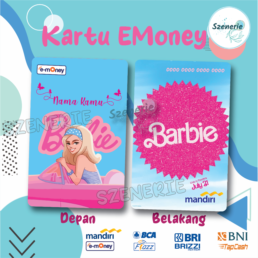 Jual Emoney Barbie Girl Cute Flazz gen 2 Kartu E-money Mandiri BCA Tapcash BNI Brizzi BRI NFC ...