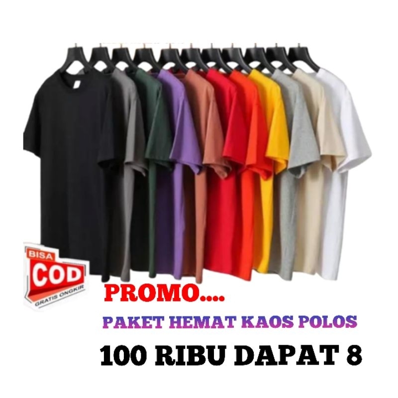 Jual 100 ribu dapat 8 kaos Polos lengan pendek dewasa | Shopee Indonesia Jual 100 ribu dapat 8 kaos Polos lengan pendek dewasa | Shopee Indonesia